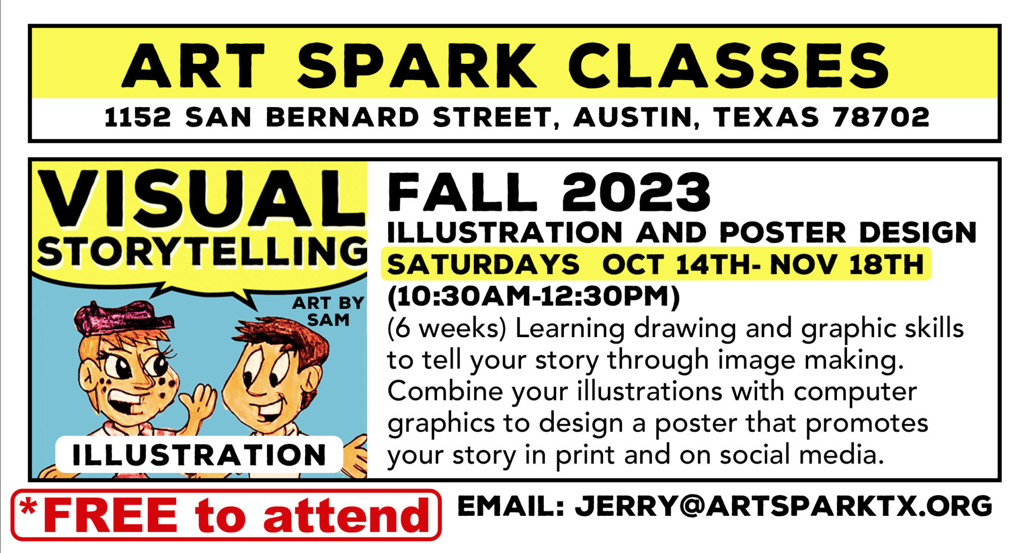 Illustration and Poster Design Class - Art Spark Texas